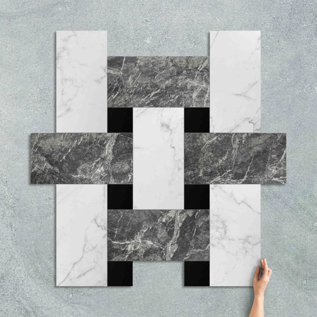 BASKETWEAVE PIETRA B&W (MATT) | JUBIN CANTIK