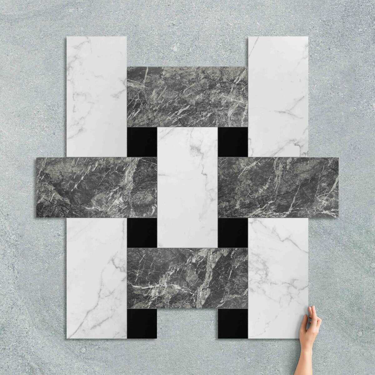 BASKETWEAVE PIETRA B&W (MATT) | JUBIN CANTIK